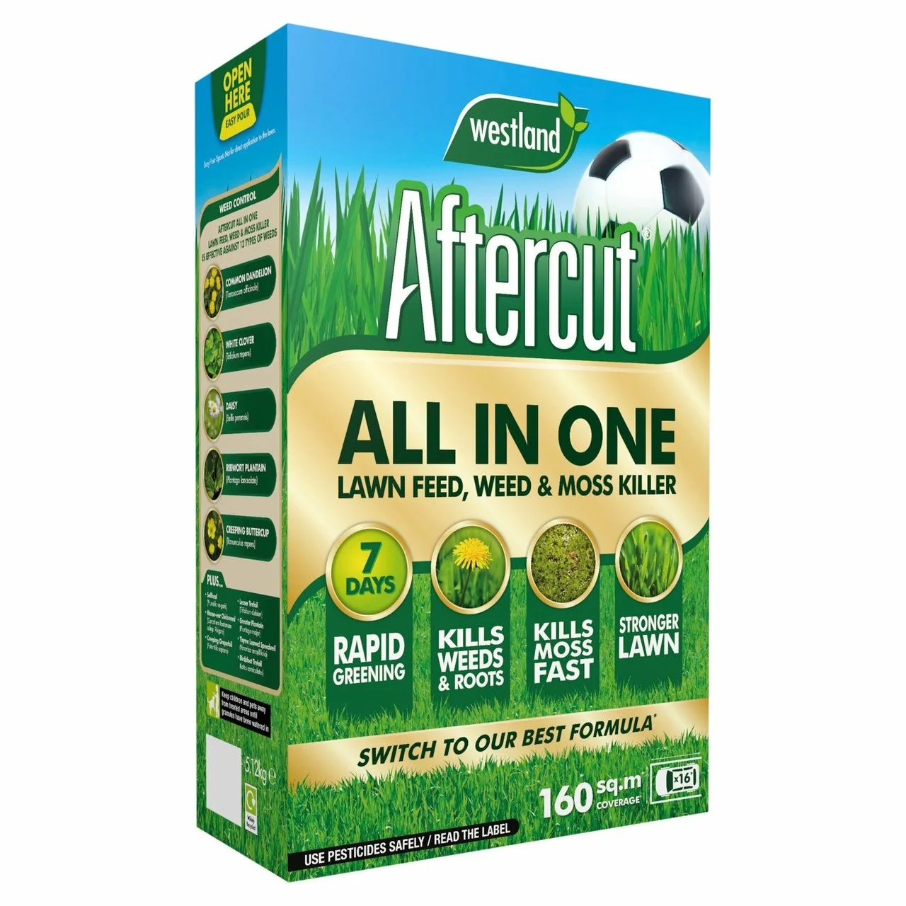 Aftercut All In One Lawn Feed & Weed Killer - 150m² - Cowell's Garden ...