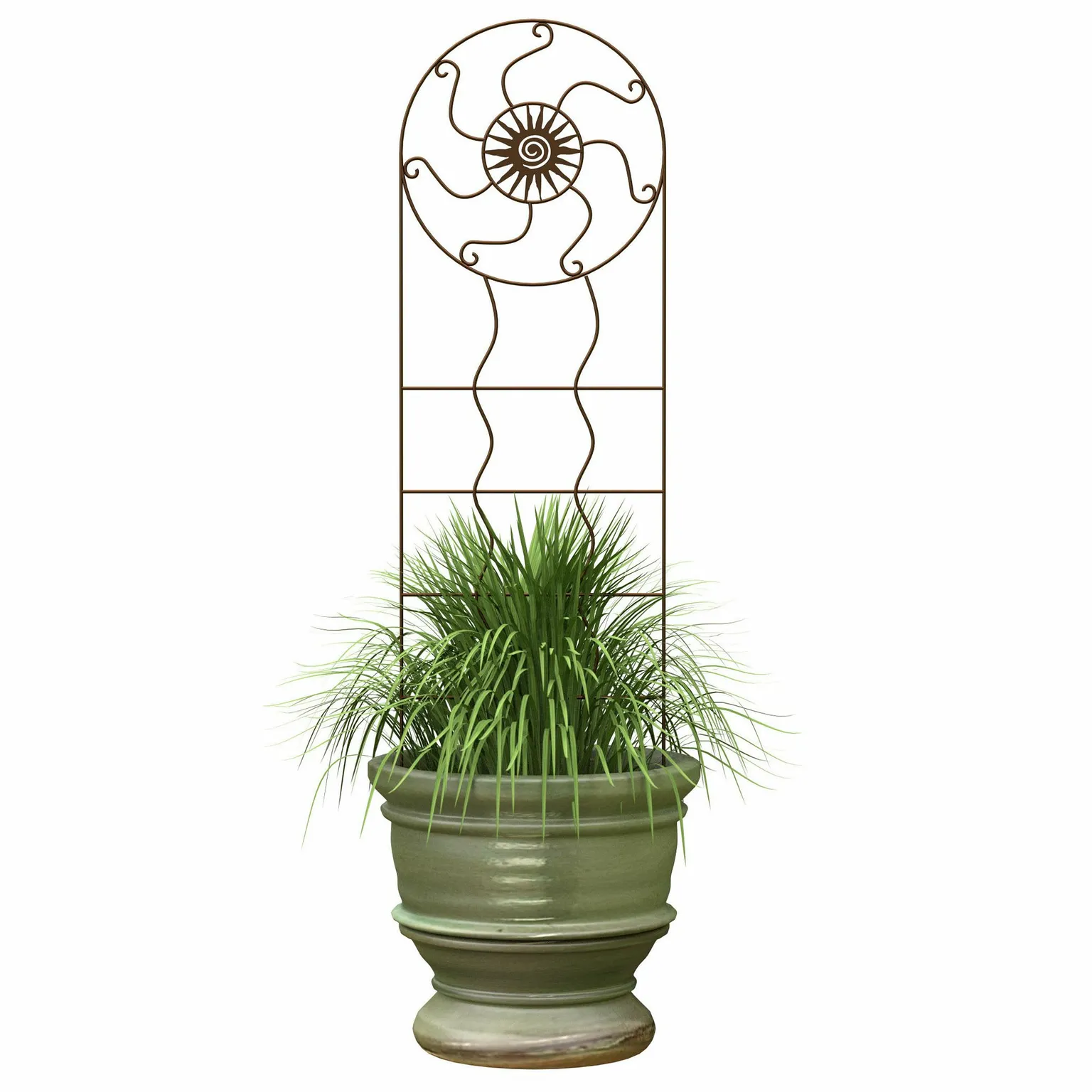Aztec Sun Pot Trellis - Cowell's Garden Centre | Woolsington
