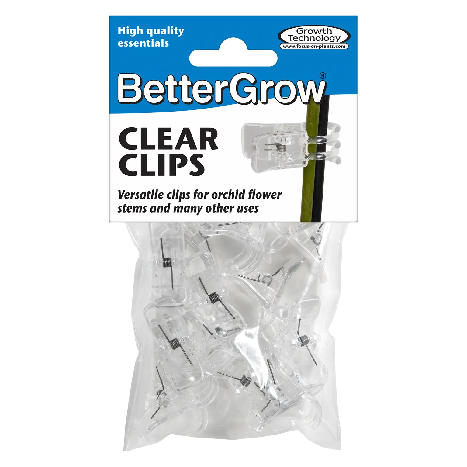 BetterGrow Plant Support Clear Clips - Cowell's Garden Centre | Woolsington