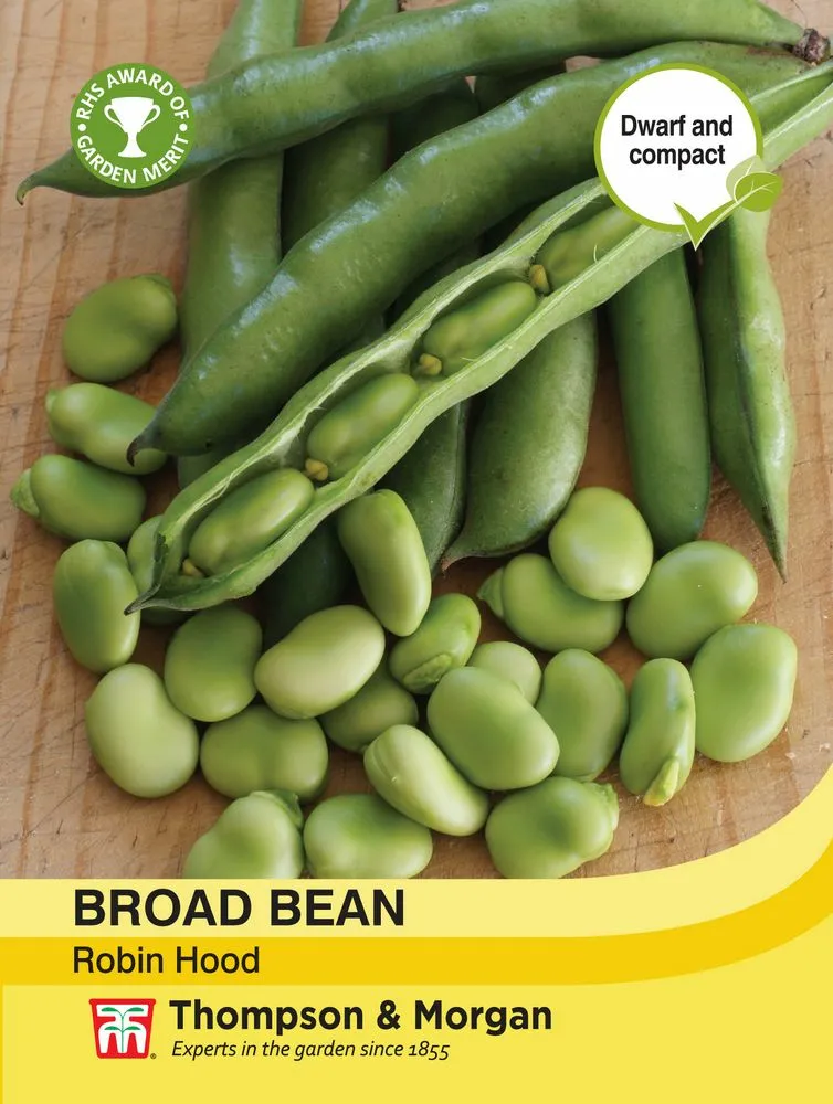 Broad Bean Robin Hood Seeds - Cowell's Garden Centre | Woolsington