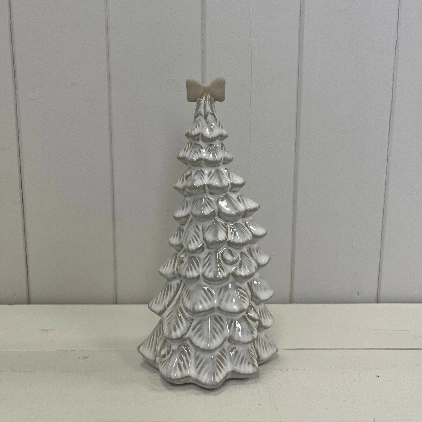 Ceramic Twisting Christmas Tree Decoration - Small - Cowell's Garden ...