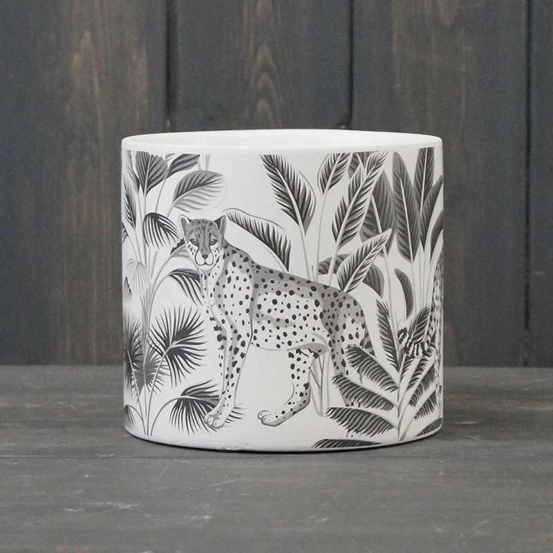 Cheetah Print Pot Ø14cm - Cowell's Garden Centre | Woolsington