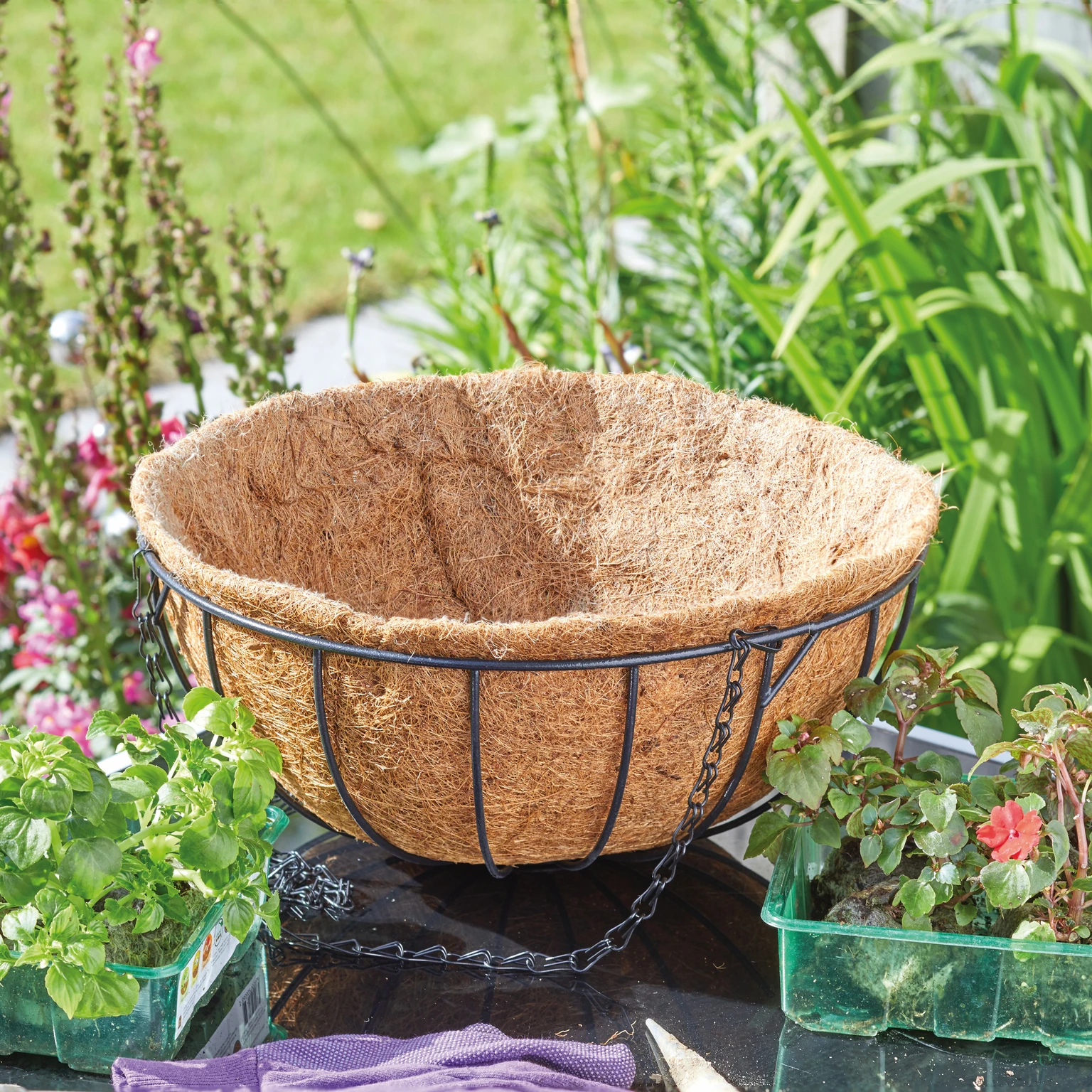 Coco Hanging Basket Liner - Cowell's Garden Centre | Woolsington