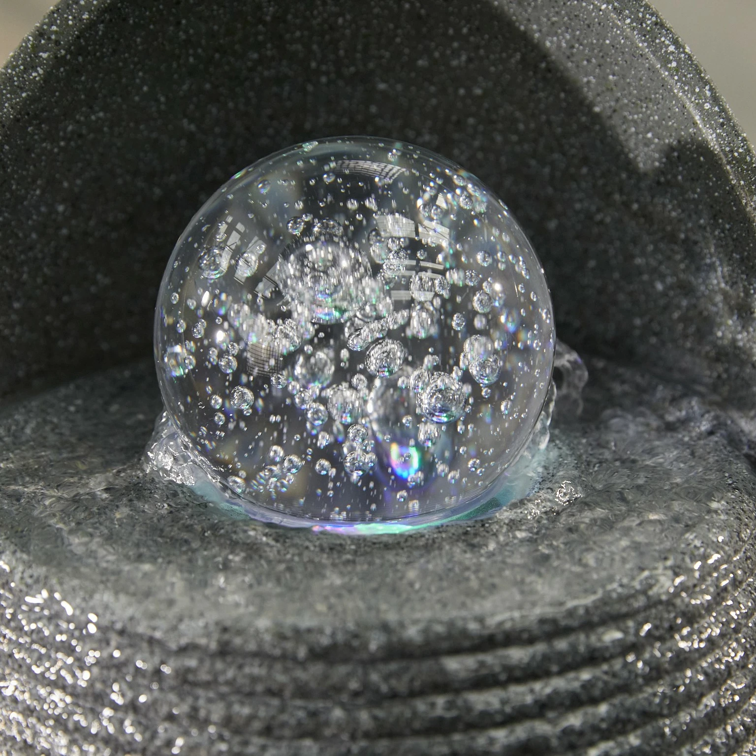 Crystal Ball Water Feature - Cowell's Garden Centre | Woolsington