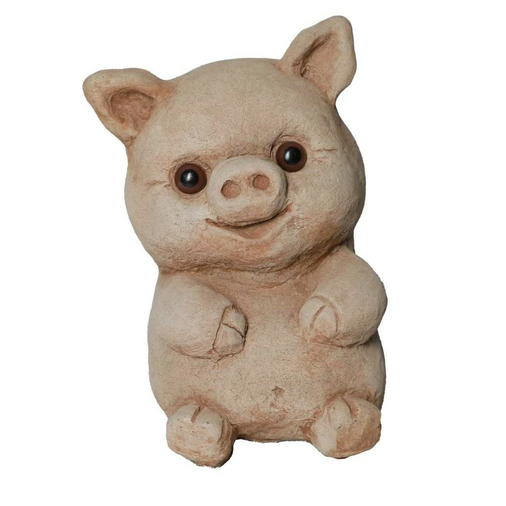 Cute Pig Stone Ornament - Cowell's Garden Centre | Woolsington