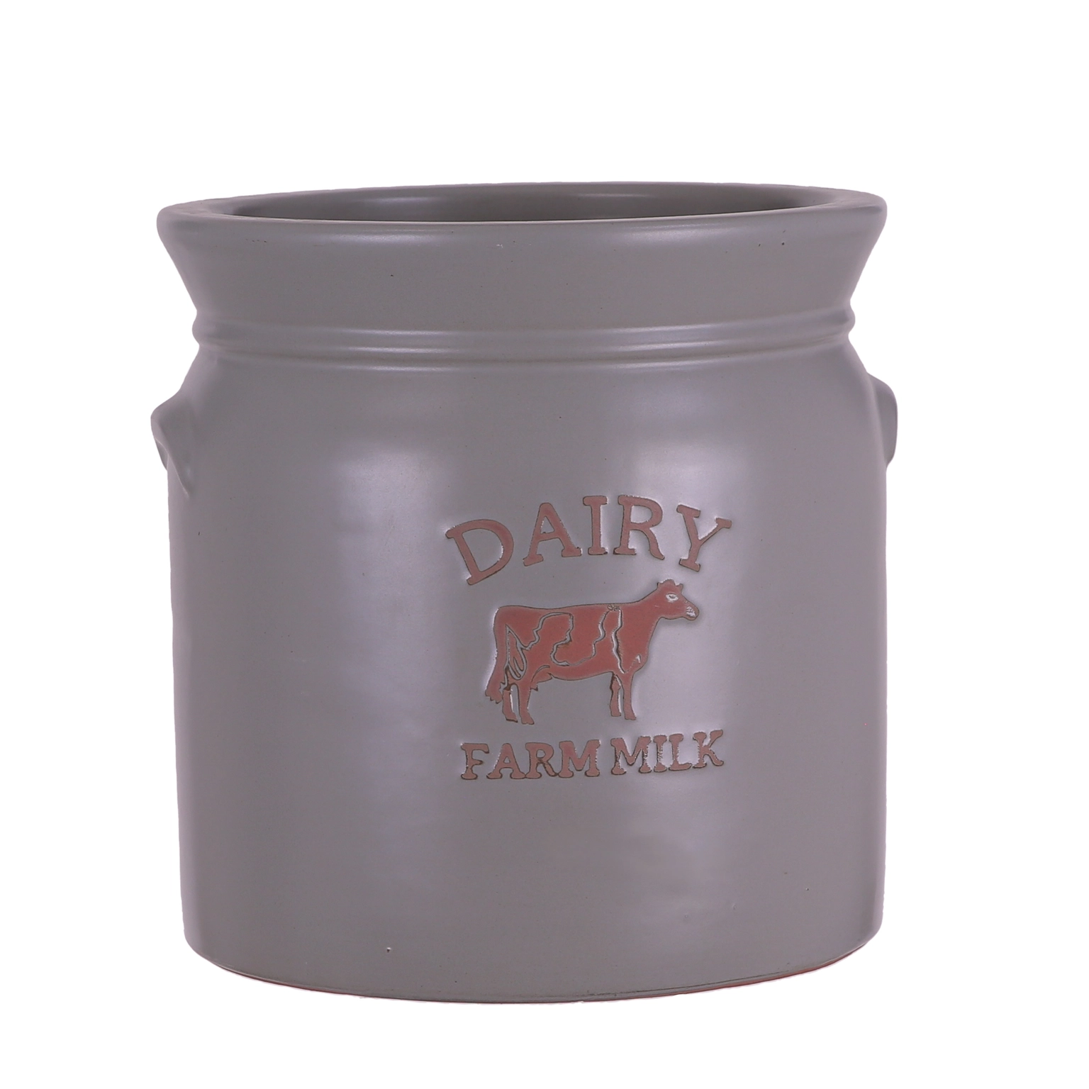 Dairy Pot - Matte Grey Ø30cm - Cowell's Garden Centre | Woolsington