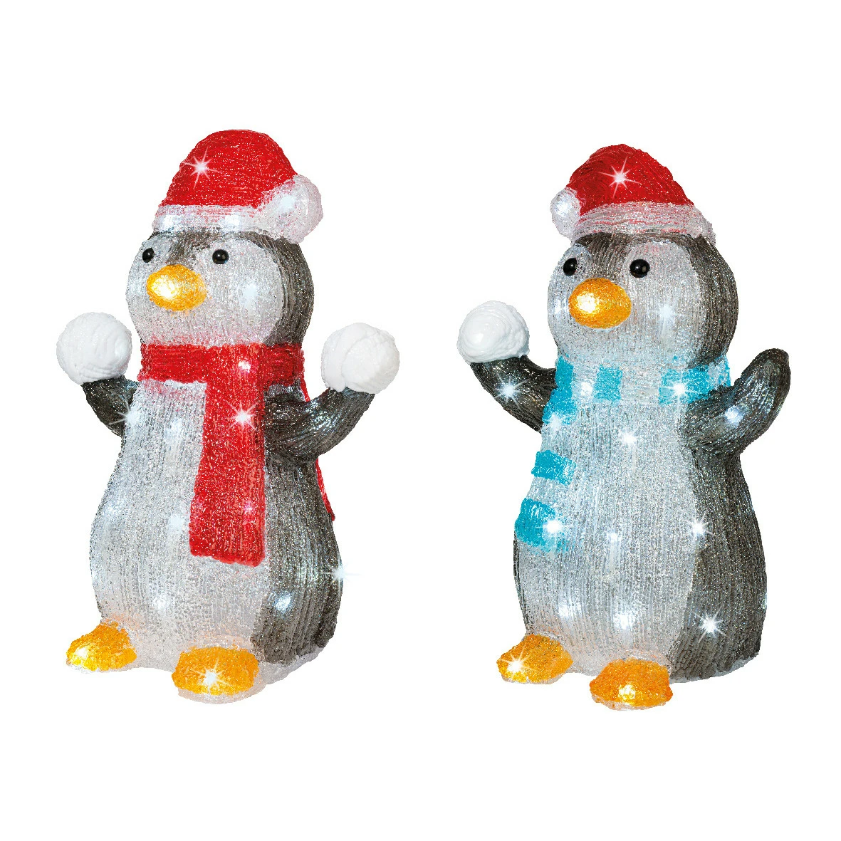 Decorative Acrylic Penguin With Hat - Cowell's Garden Centre | Woolsington