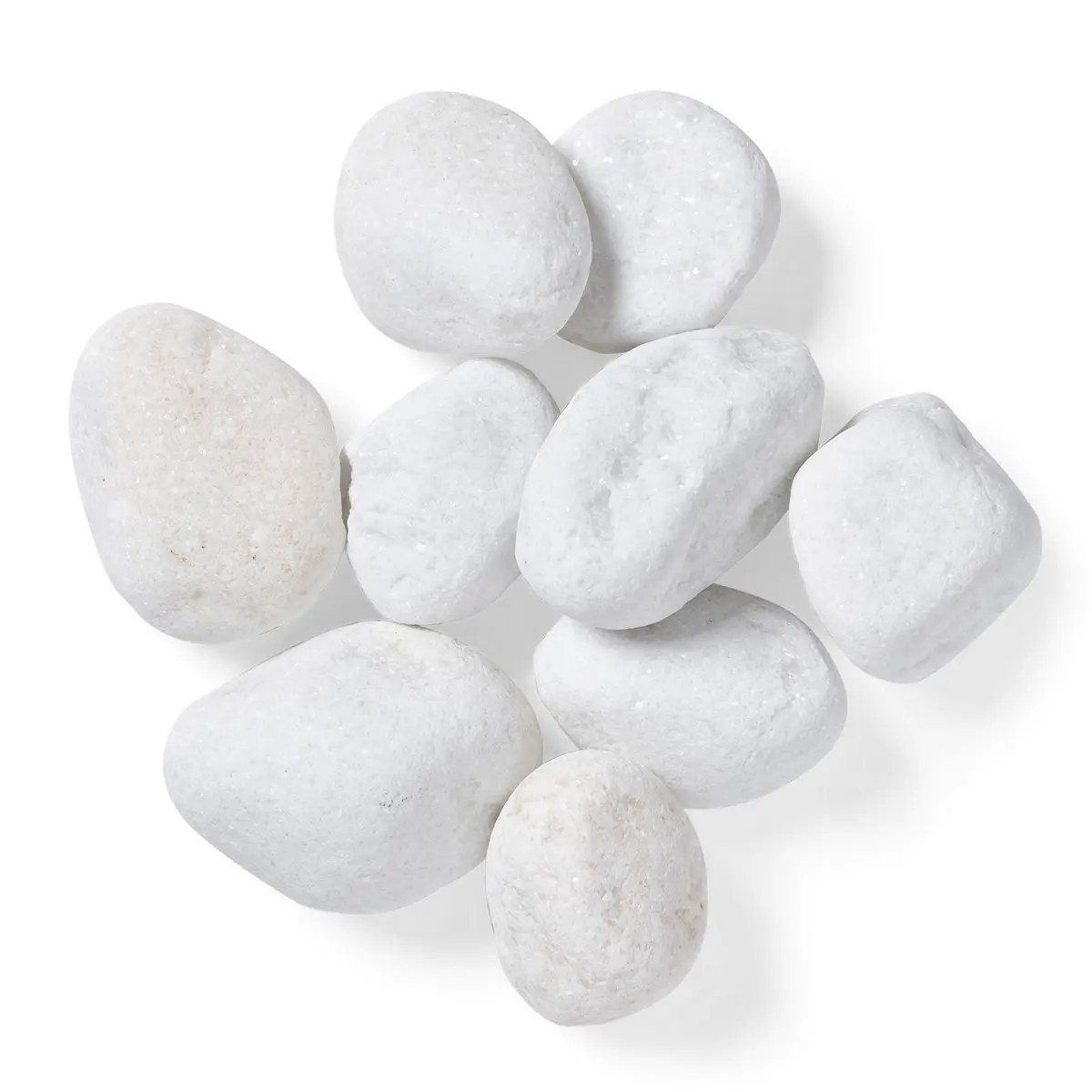 Dover White Premium Stone Cobbles - Cowell's Garden Centre | Woolsington