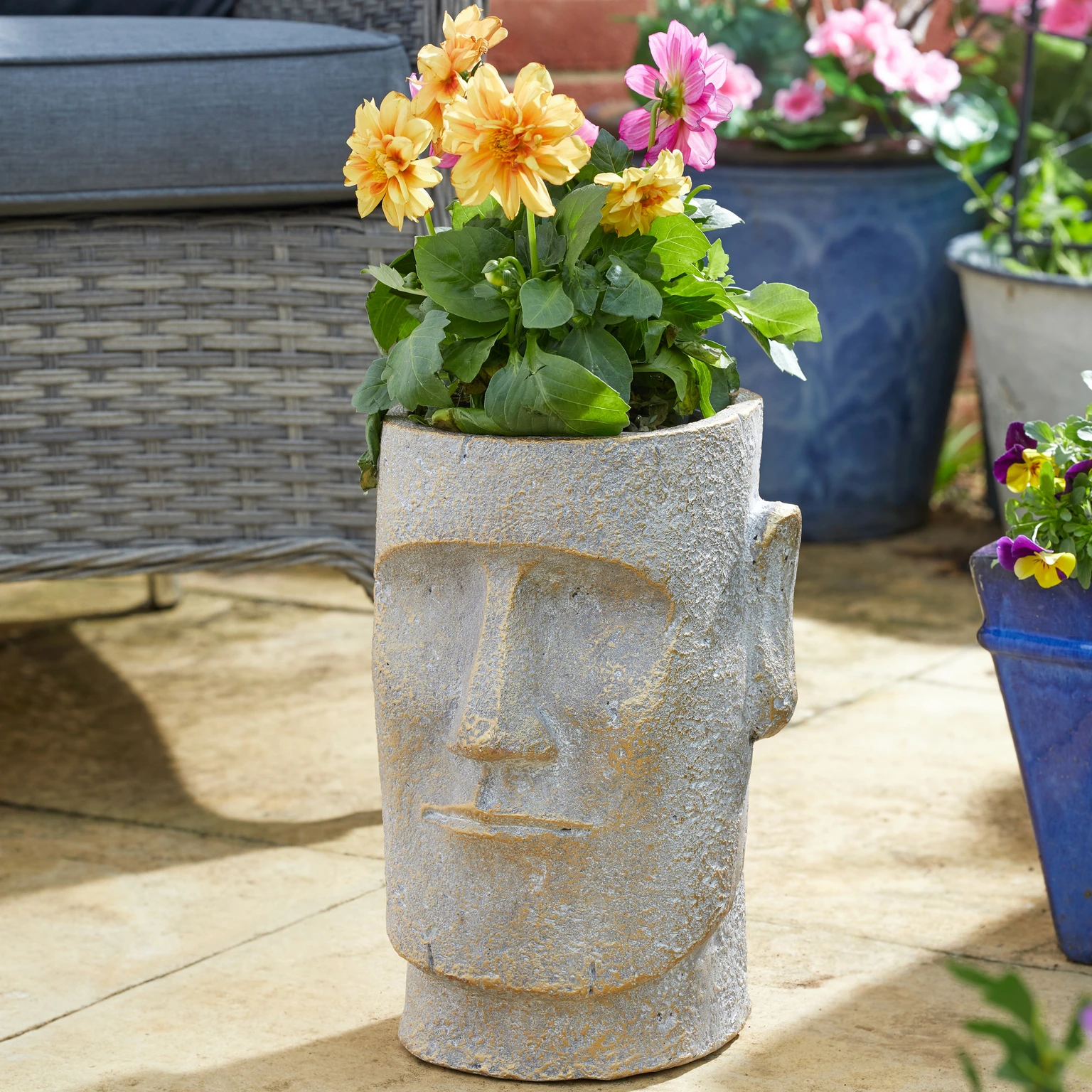 Easter Island Head Planter - Cowell's Garden Centre | Woolsington