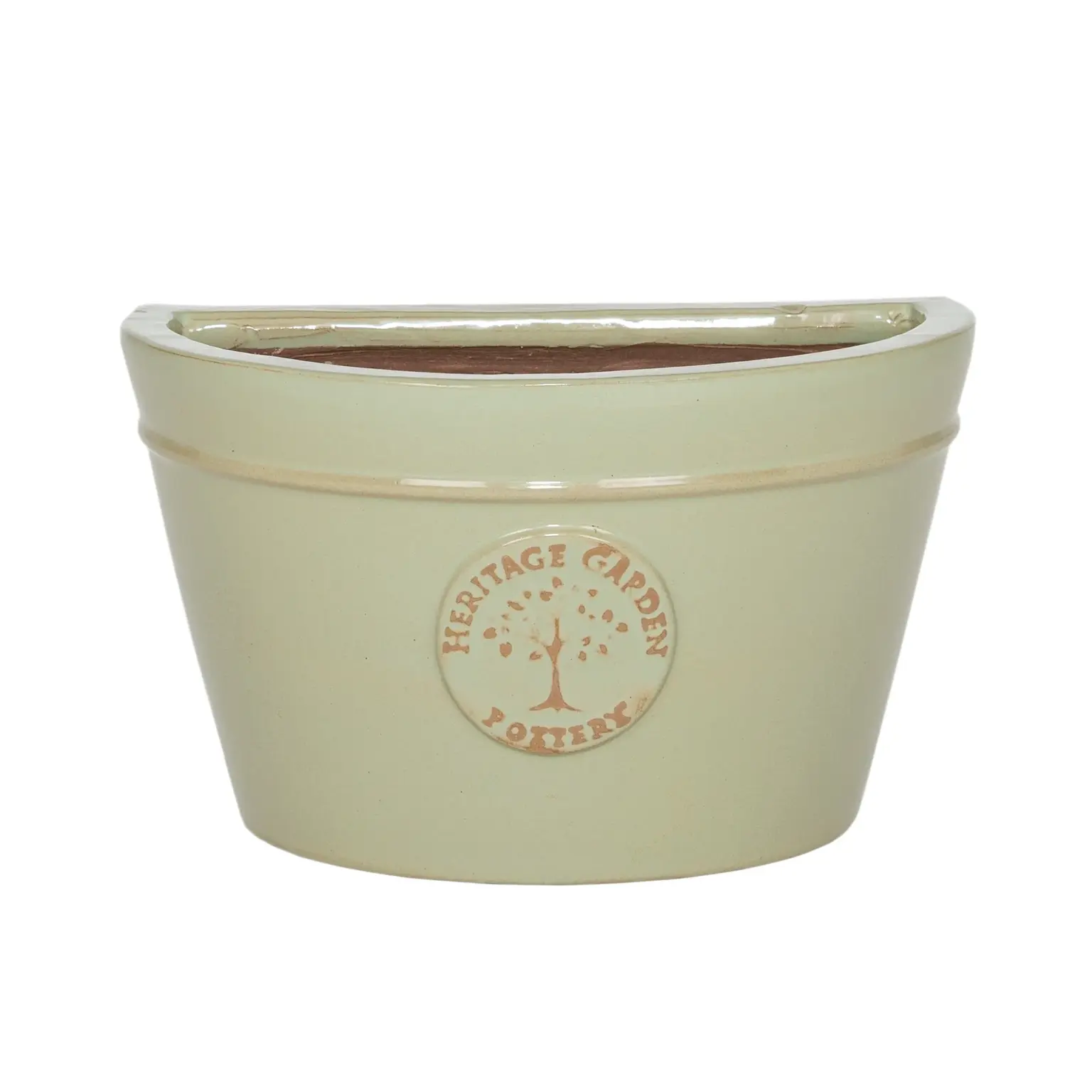 Edwardian Green Wall Pot - 20cm - Cowell's Garden Centre | Woolsington