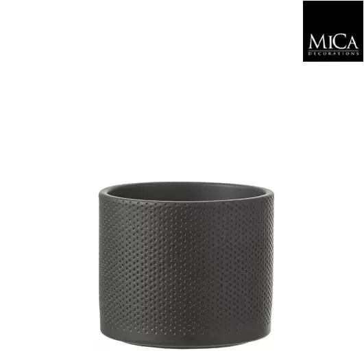 Era Relief Dark Grey Pot - Ø17cm - Cowell's Garden Centre | Woolsington