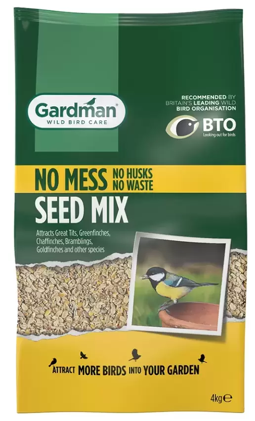 Gardman No Mess Seed Mix 4kg - Cowell's Garden Centre | Woolsington