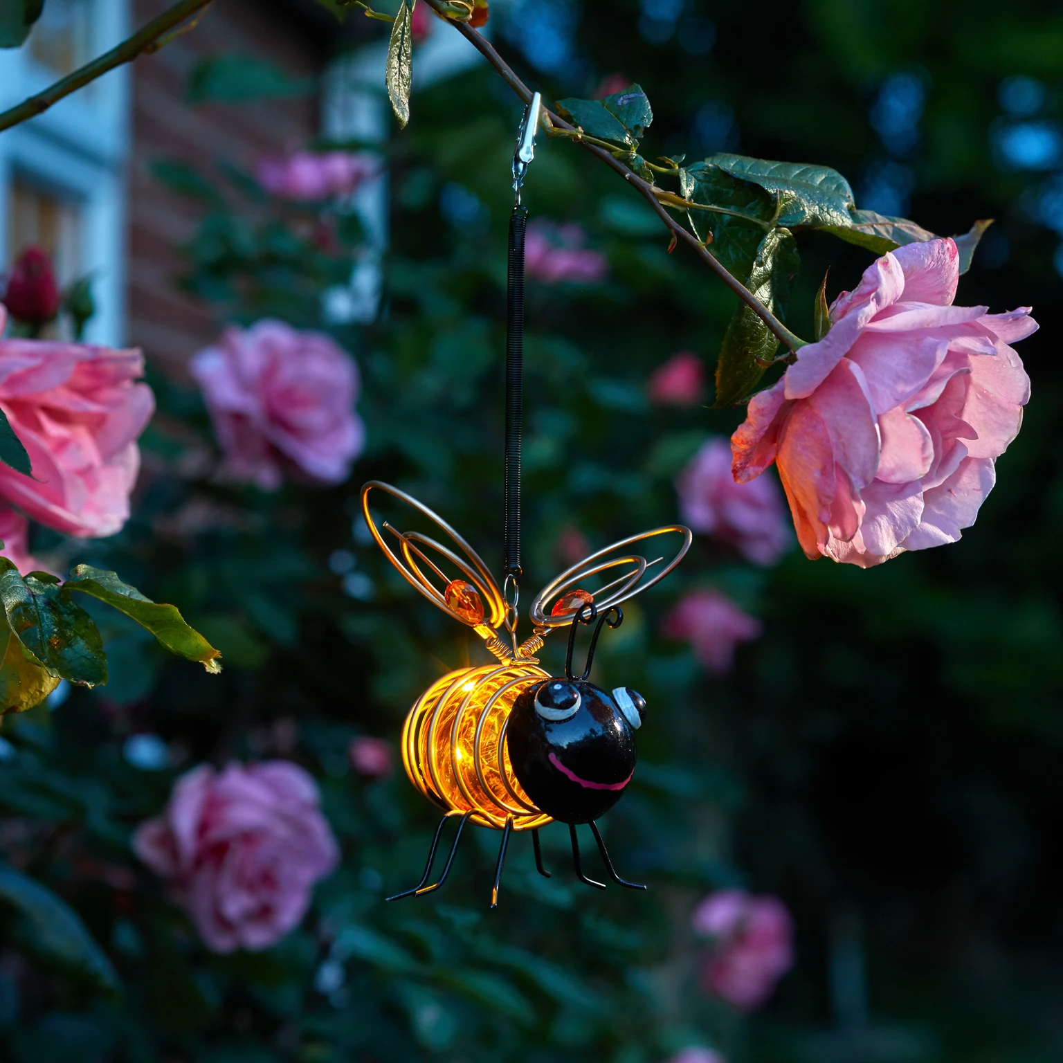 Hanging Bug Light - Bee - Cowell's Garden Centre | Woolsington