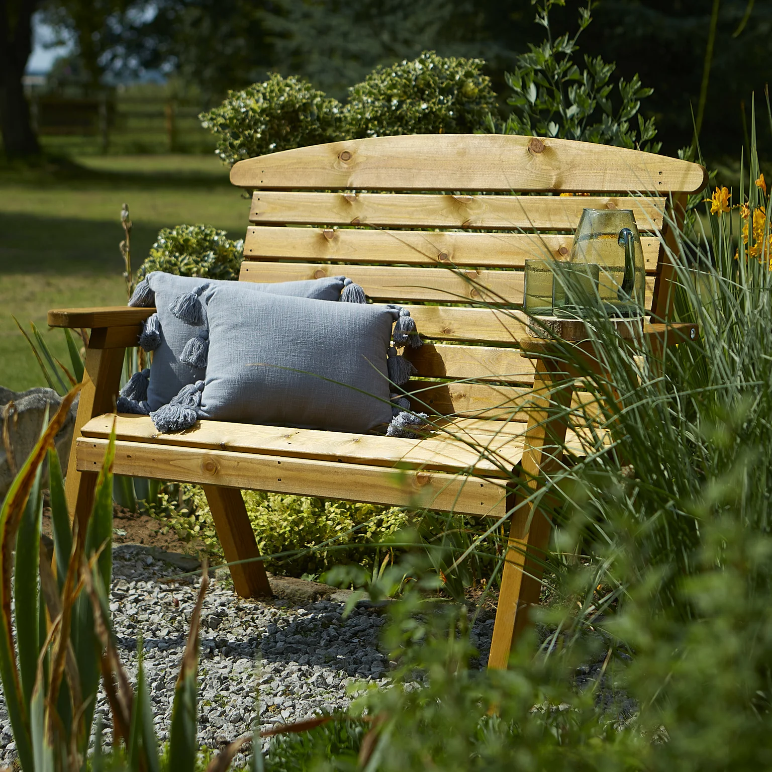 Tom Chambers Hetton Bench - Small - Cowell's Garden Centre | Woolsington
