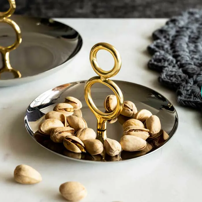 Hoop Handle Canape Server - Small - Cowell's Garden Centre | Woolsington