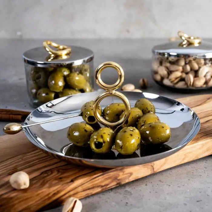 Hoop Handle Canape Server - Medium - Cowell's Garden Centre | Woolsington