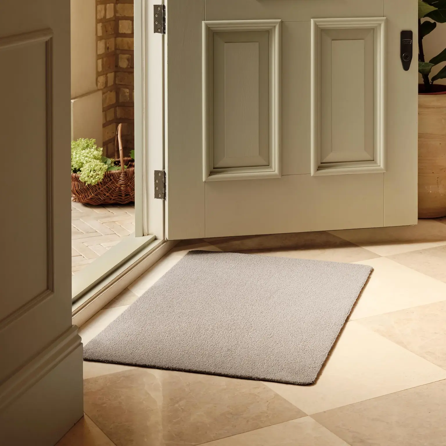 Hug Rug Sense Beige Doormat - Cowell's Garden Centre | Woolsington