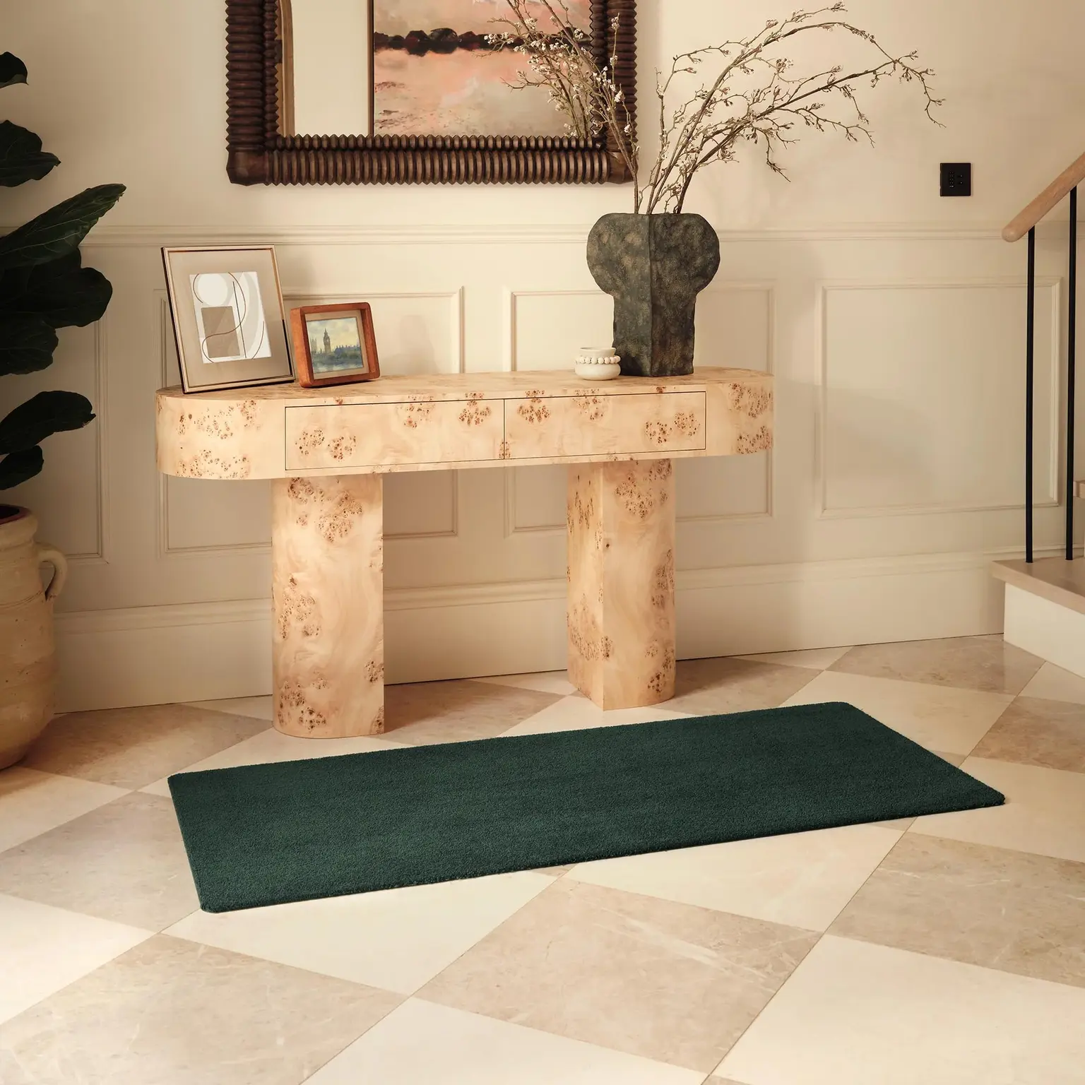 Hug Rug Sense Forest Green Runner - Cowell's Garden Centre | Woolsington