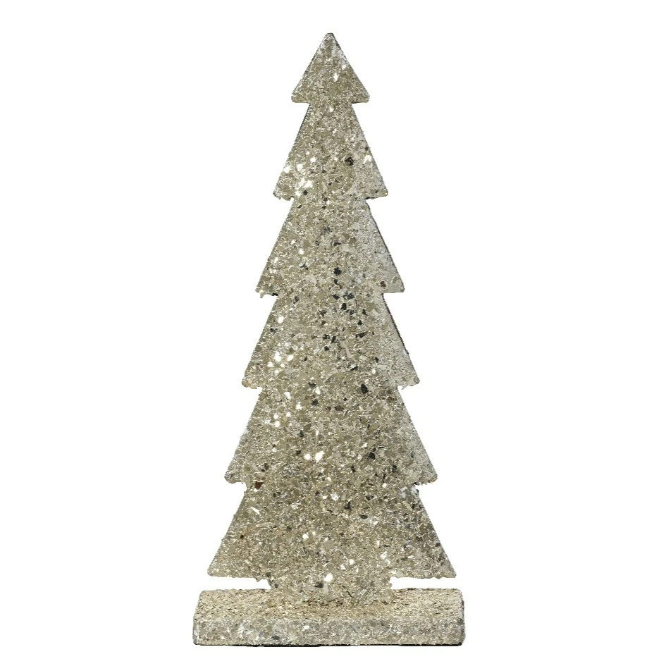 Iron Glitter Christmas Tree - Medium - Cowell's Garden Centre | Woolsington