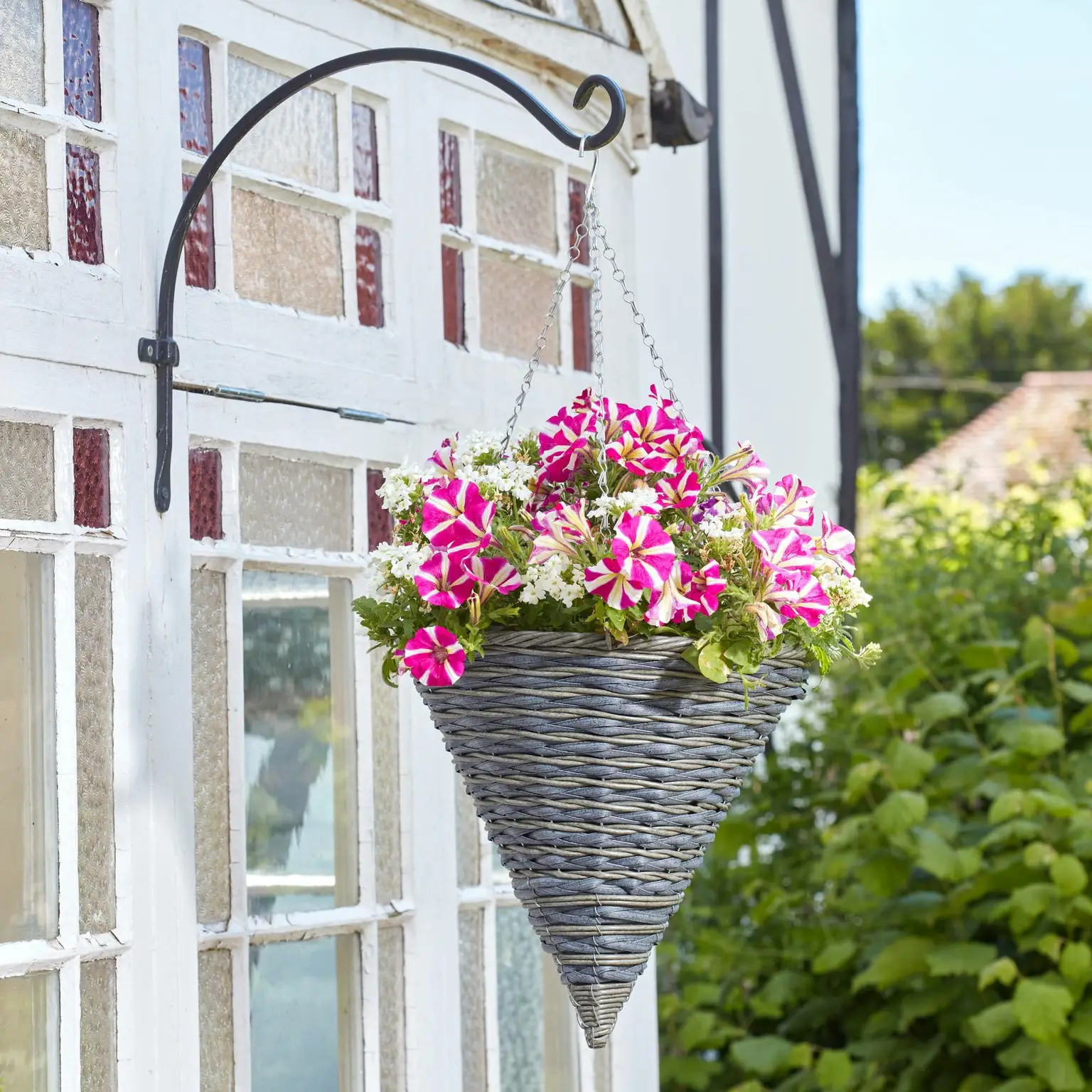 Kielder Hanging Cone Basket 35cm - Cowell's Garden Centre | Woolsington