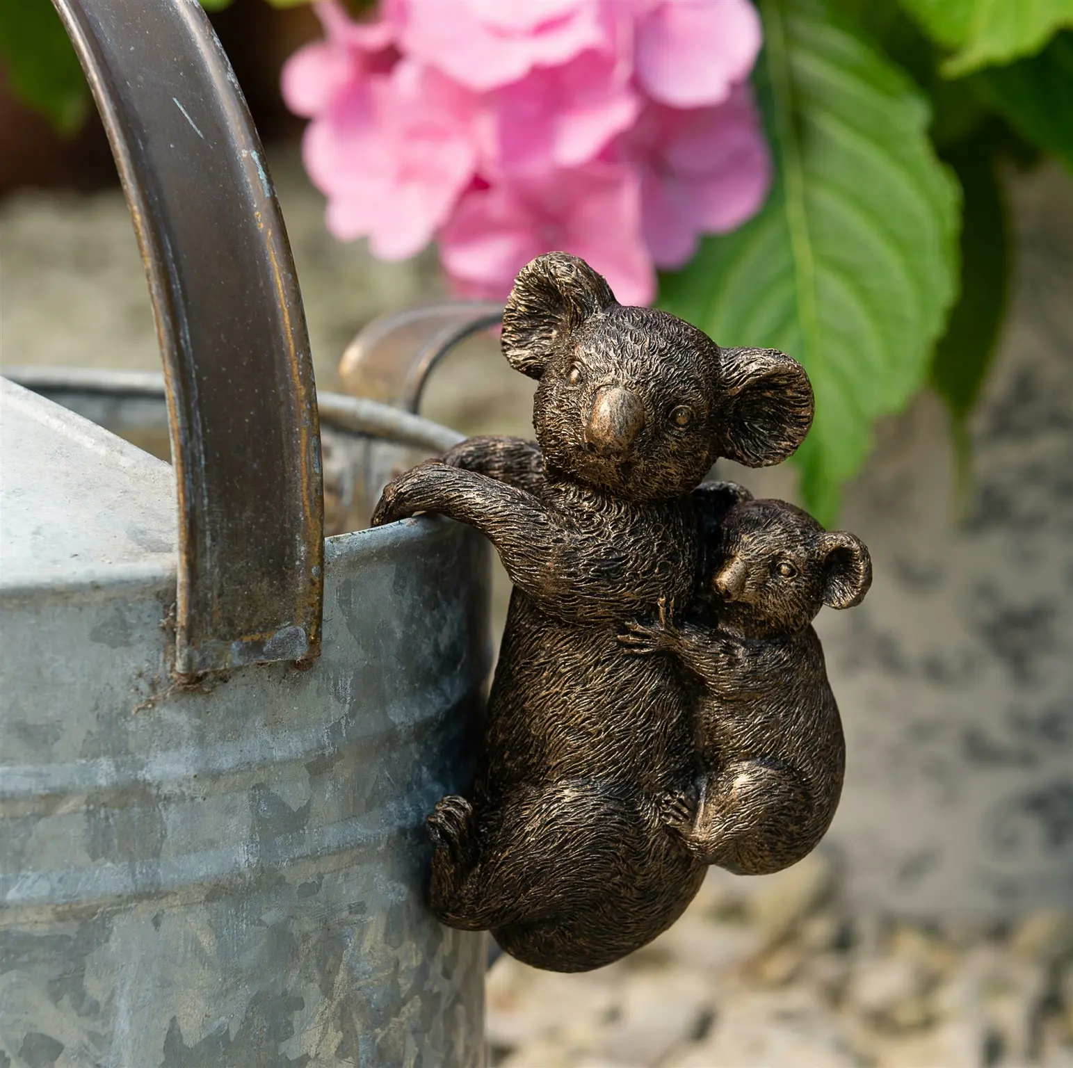 Koala Bear & Cub Pot Buddy - Cowell's Garden Centre | Woolsington