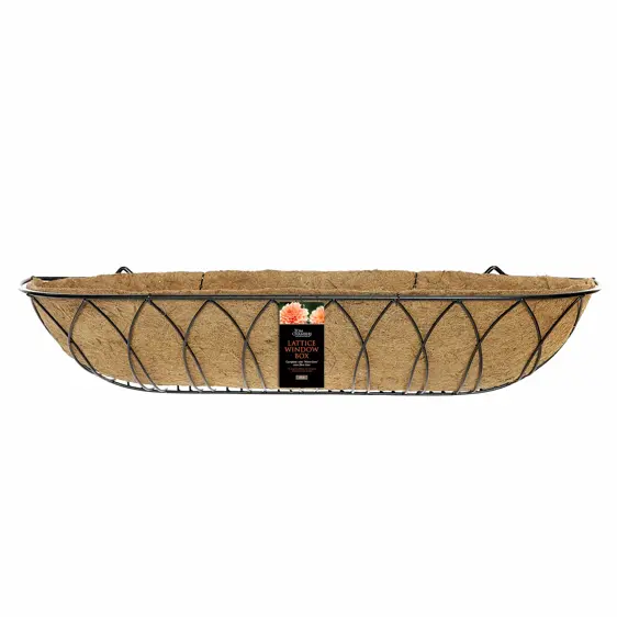 Lattice Window Box With Liner - 75cm - Cowell's Garden Centre | Woolsington