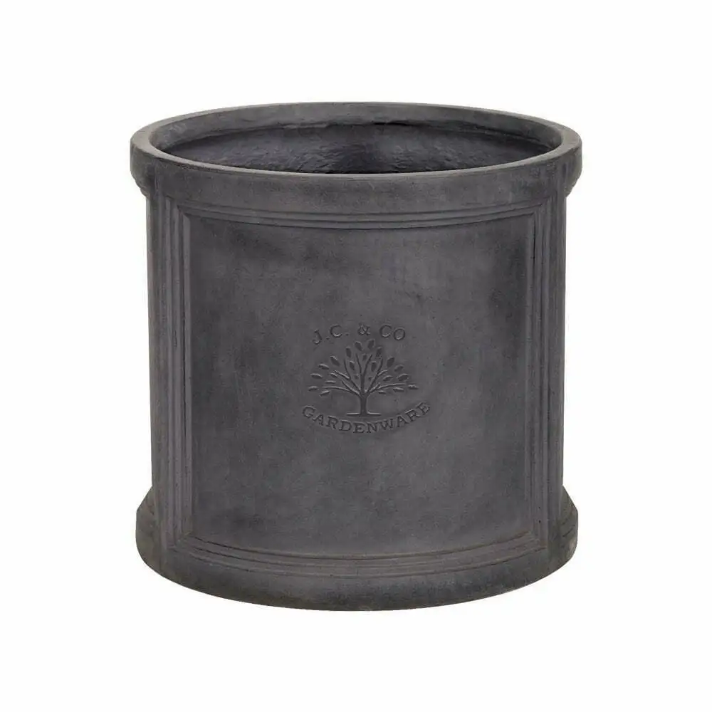 Lead Effect Cylinder Pot Ø22cm - Cowell's Garden Centre | Woolsington