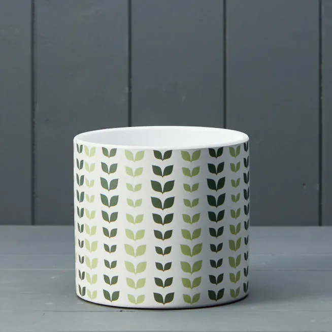 Leaf Print Pot - Cowell's Garden Centre | Woolsington