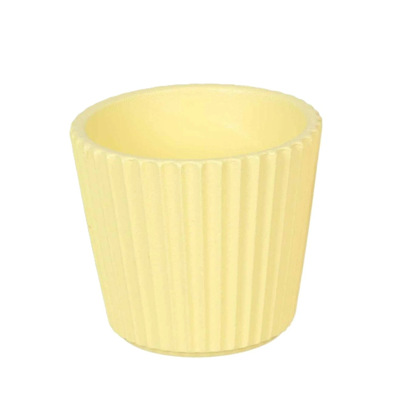 Lemon Ribbed Pot - ⌀ 6cm - Cowell's Garden Centre | Woolsington