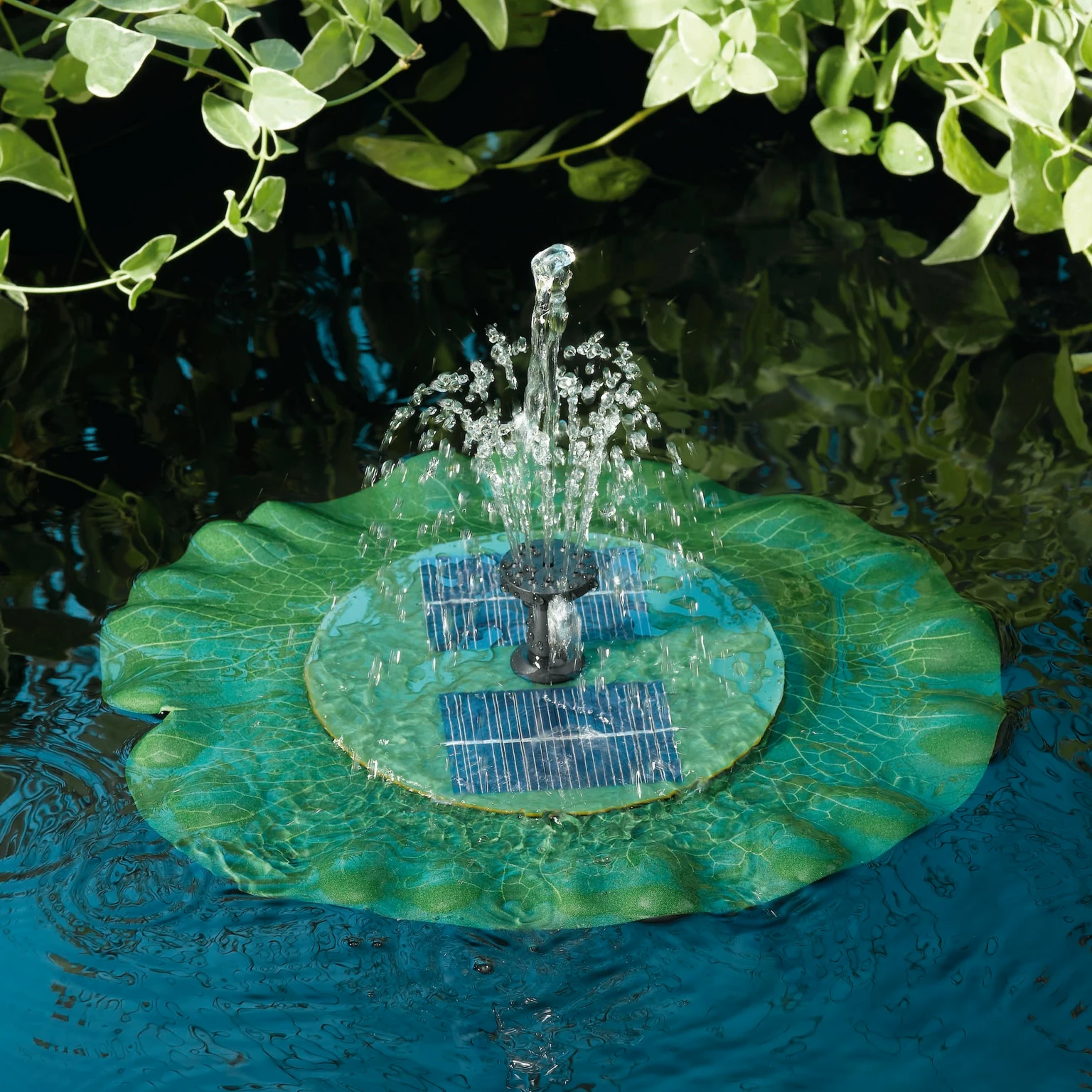 Lily Floating Solar Fountain - Cowell's Garden Centre | Woolsington