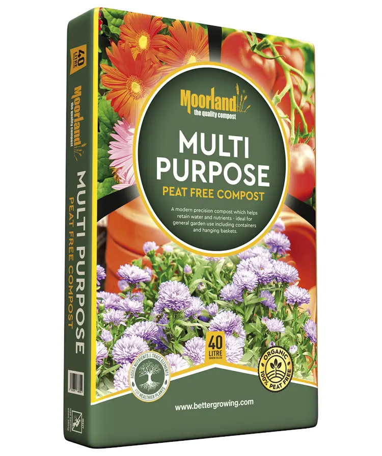 Moorland Peat Free Compost 40L - Cowell's Garden Centre | Woolsington