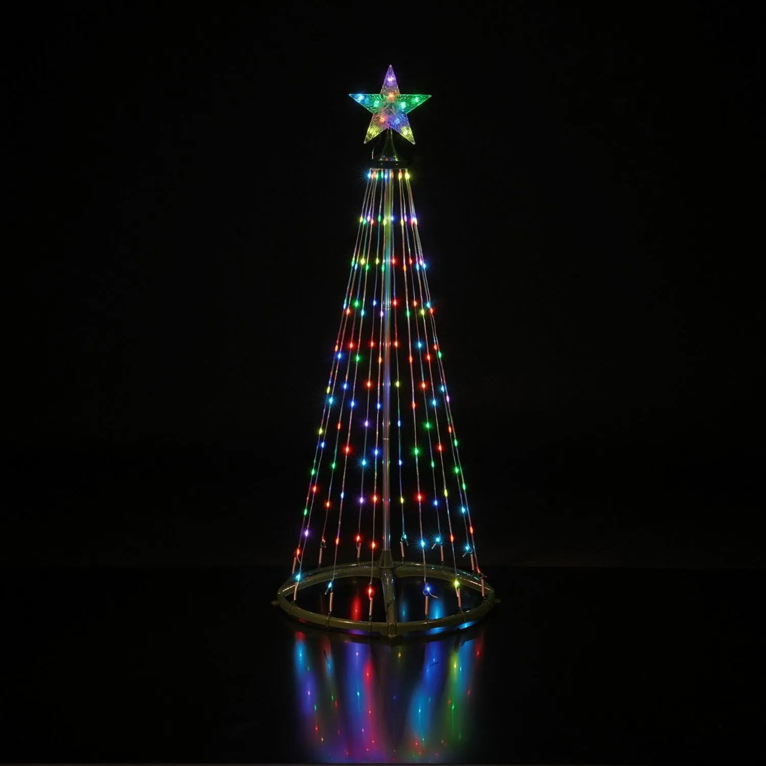 Multicolour Wire Cone Tree - 1.2m - Cowell's Garden Centre | Woolsington