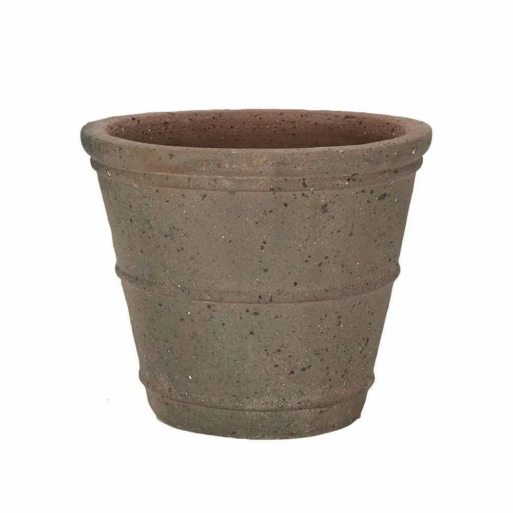 Old Stone Ribbed Cone Pot Ø29cm - Cowell's Garden Centre | Woolsington