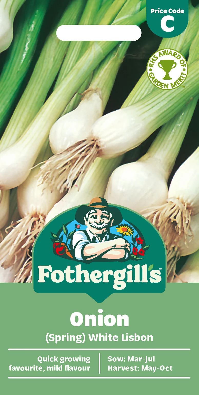 Onion (Spring) White Lisbon Seeds - Cowell's Garden Centre | Woolsington