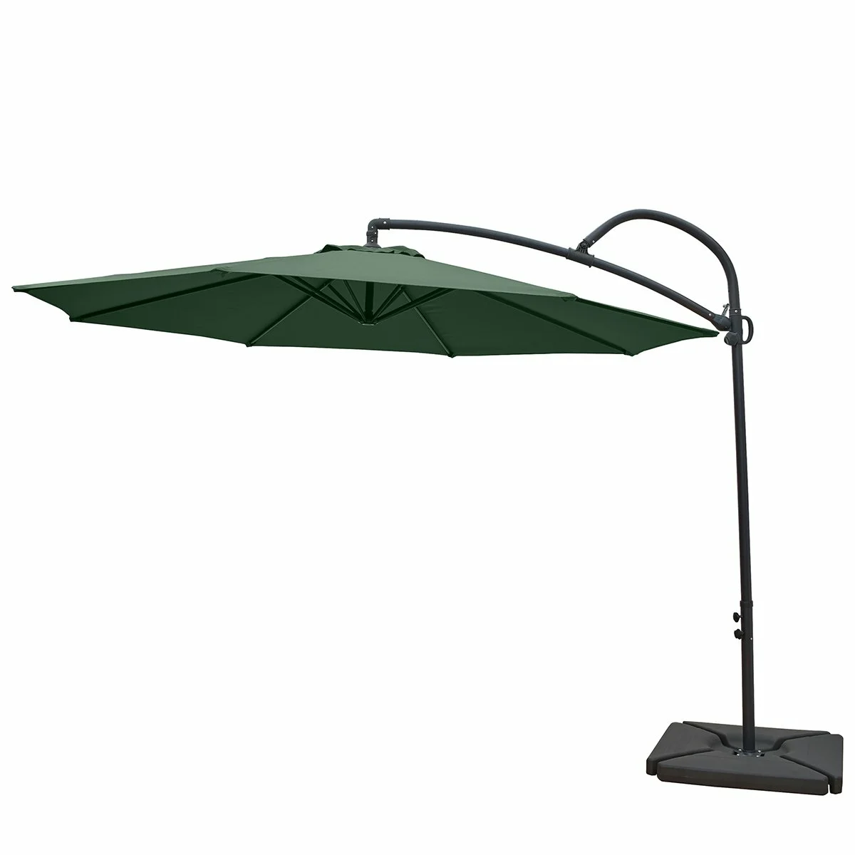 Palm Cantilever Parasol - Green - Cowell's Garden Centre | Woolsington