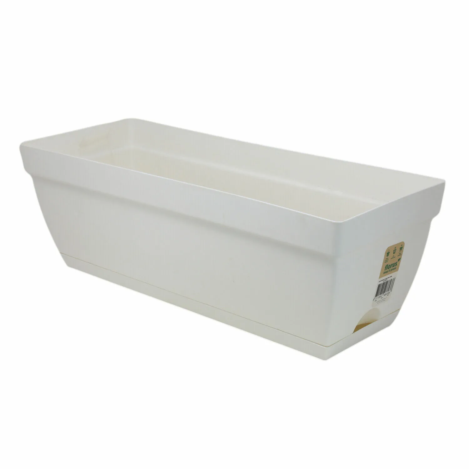 Paris Balcony Trough - White - Cowell's Garden Centre | Woolsington