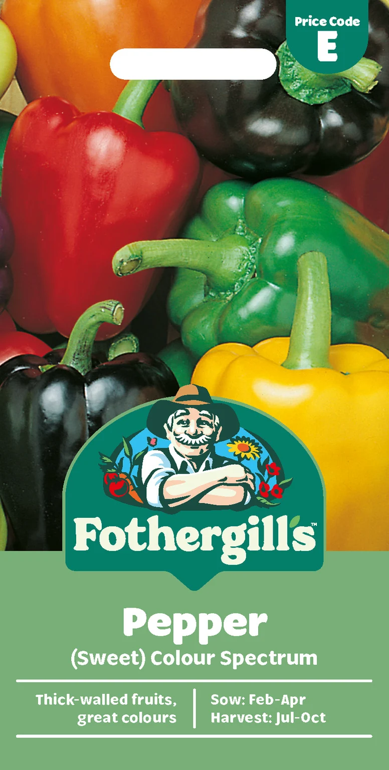 Pepper (Sweet) Colour Spectrum Seeds - Cowell's Garden Centre | Woolsington