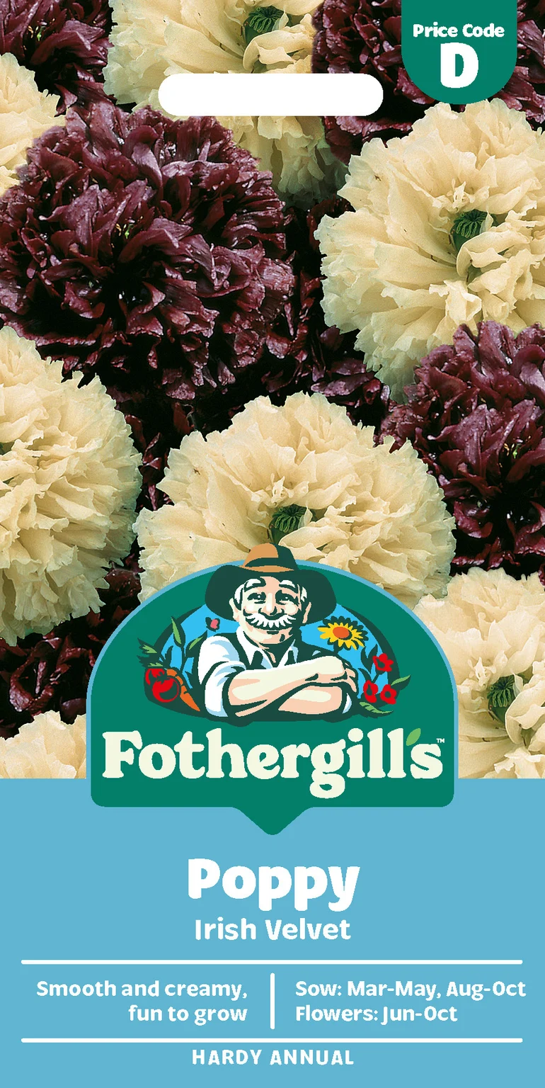 Poppy Irish Velvet Seeds - Cowell's Garden Centre | Woolsington