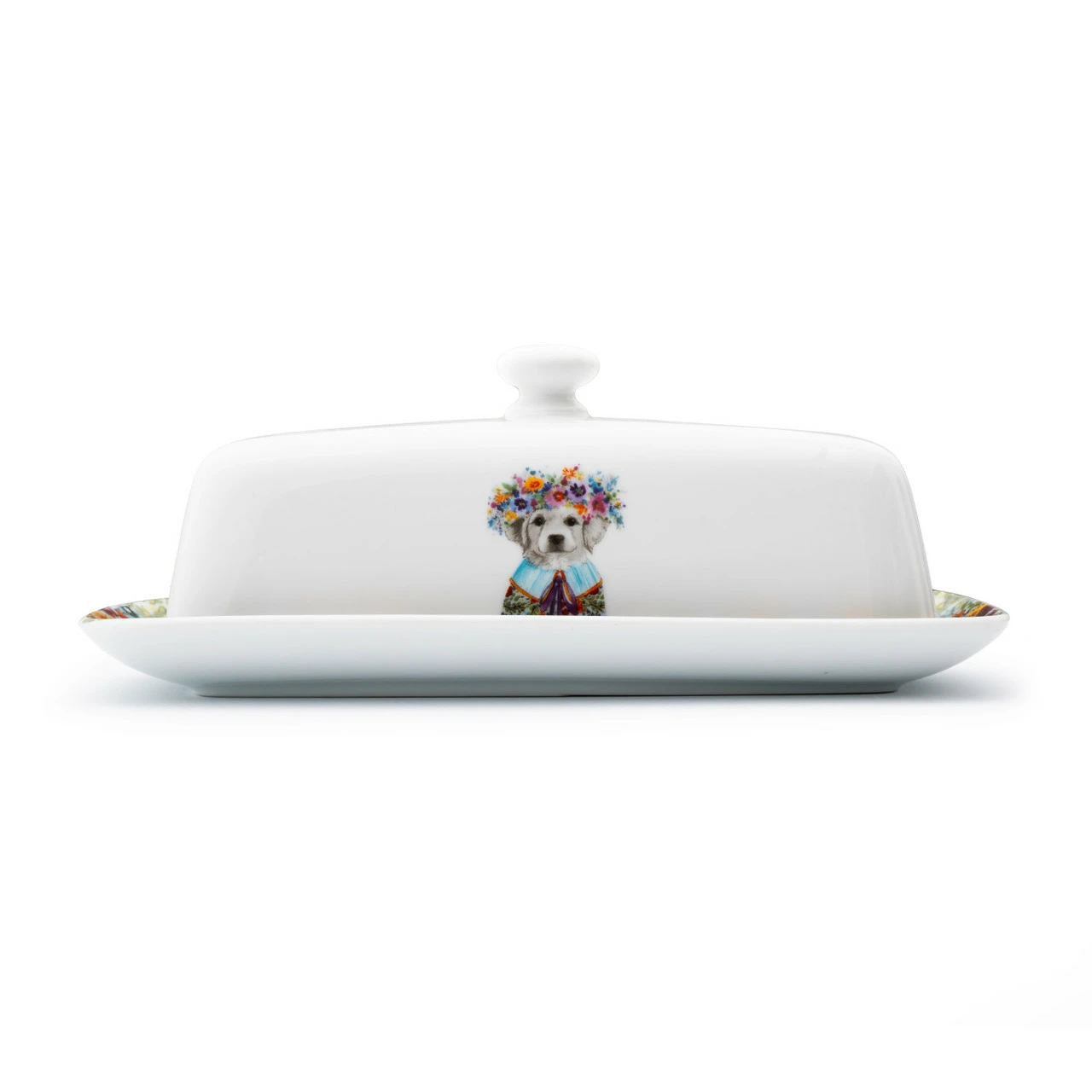 Puppy Print Butter Dish - Cowell's Garden Centre | Woolsington
