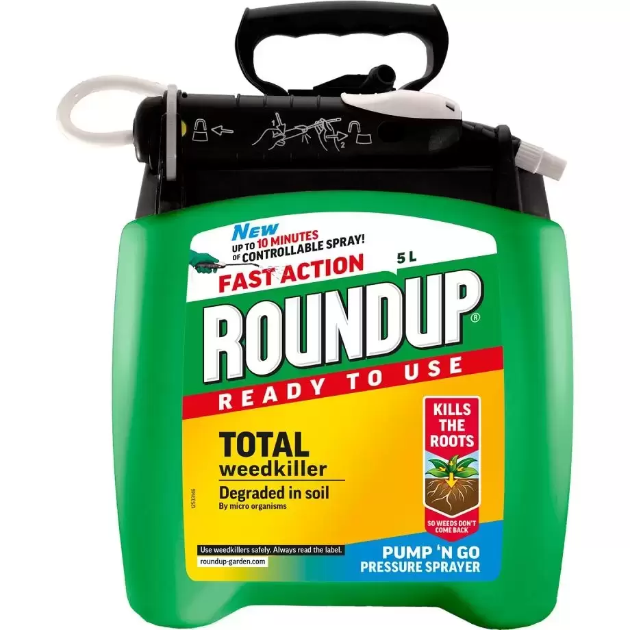 Roundup Total Weedkiller Pump 'n Go 5L - Cowell's Garden Centre ...