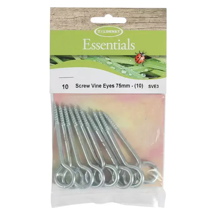Screw Vine Eyes 10 Pack - Cowell's Garden Centre | Woolsington