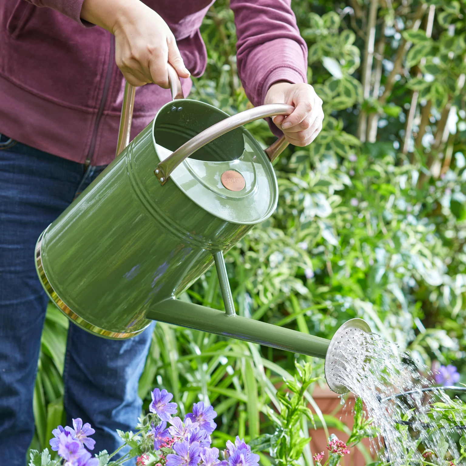 Steel Large Watering Can - Sage - Cowell's Garden Centre | Woolsington