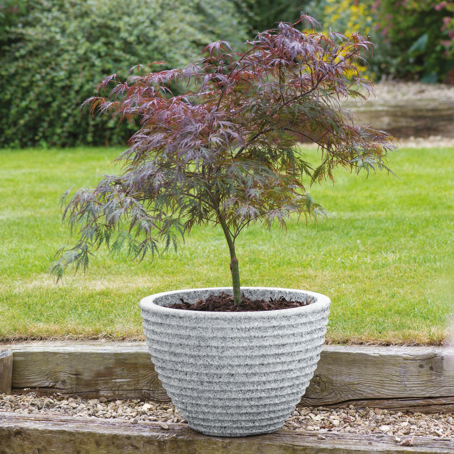 Stewart Honey Pot Alpine Grey - 37cm - Cowell's Garden Centre | Woolsington