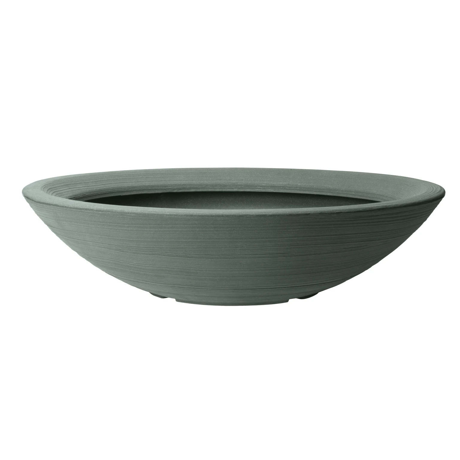 Stewart Varese Low Bowl Planter - Millstone Grey - Cowell's Garden ...