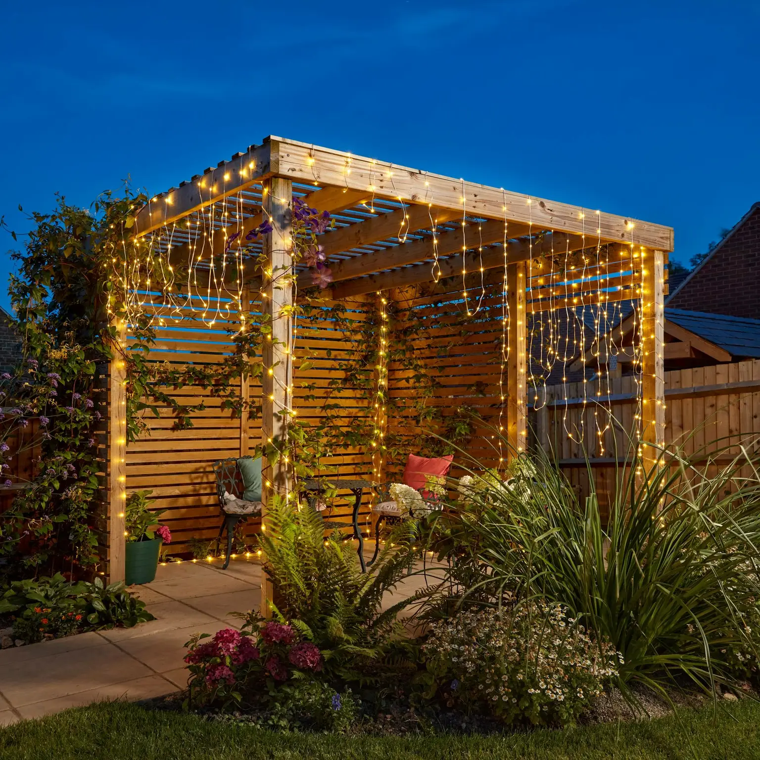 Super Bright Outdoor String Lights - Warm & Cool White - Cowell's ...