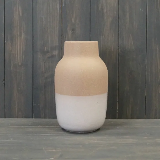 Textured Two Tone Vase - Cowell's Garden Centre | Woolsington