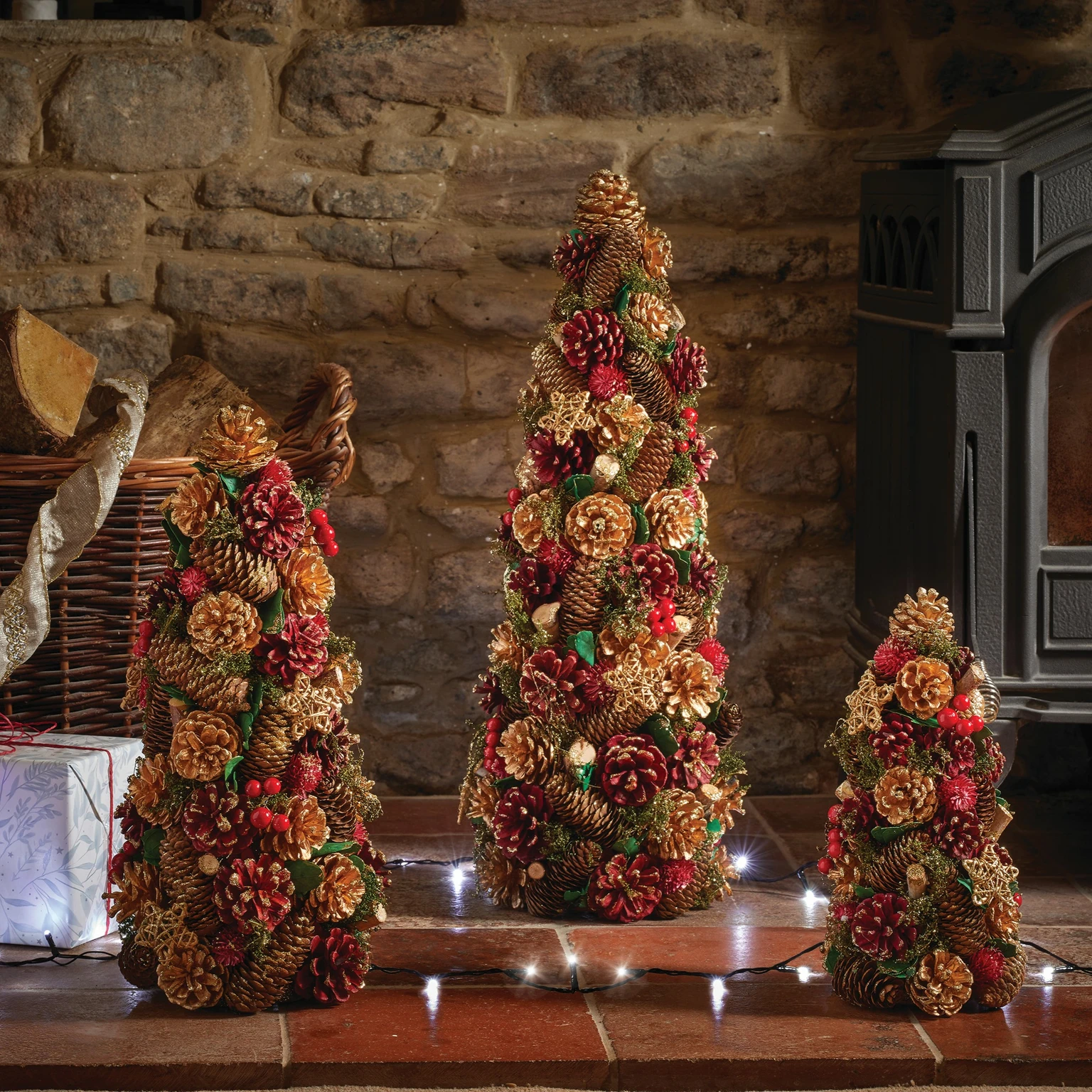 Three Kings Decorative Cone Tree - Medium - Cowell's Garden Centre ...