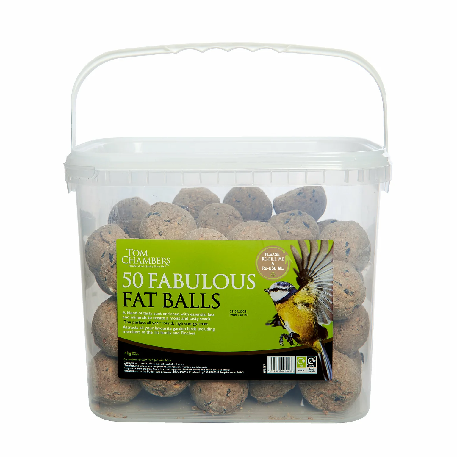 Tom Chambers Fat Balls 50 Tub - Cowell's Garden Centre | Woolsington
