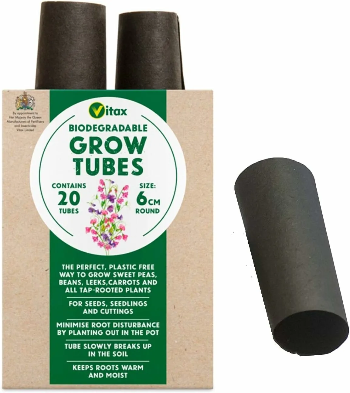 Vitax Biodegradable Grow Tubes - Cowell's Garden Centre | Woolsington