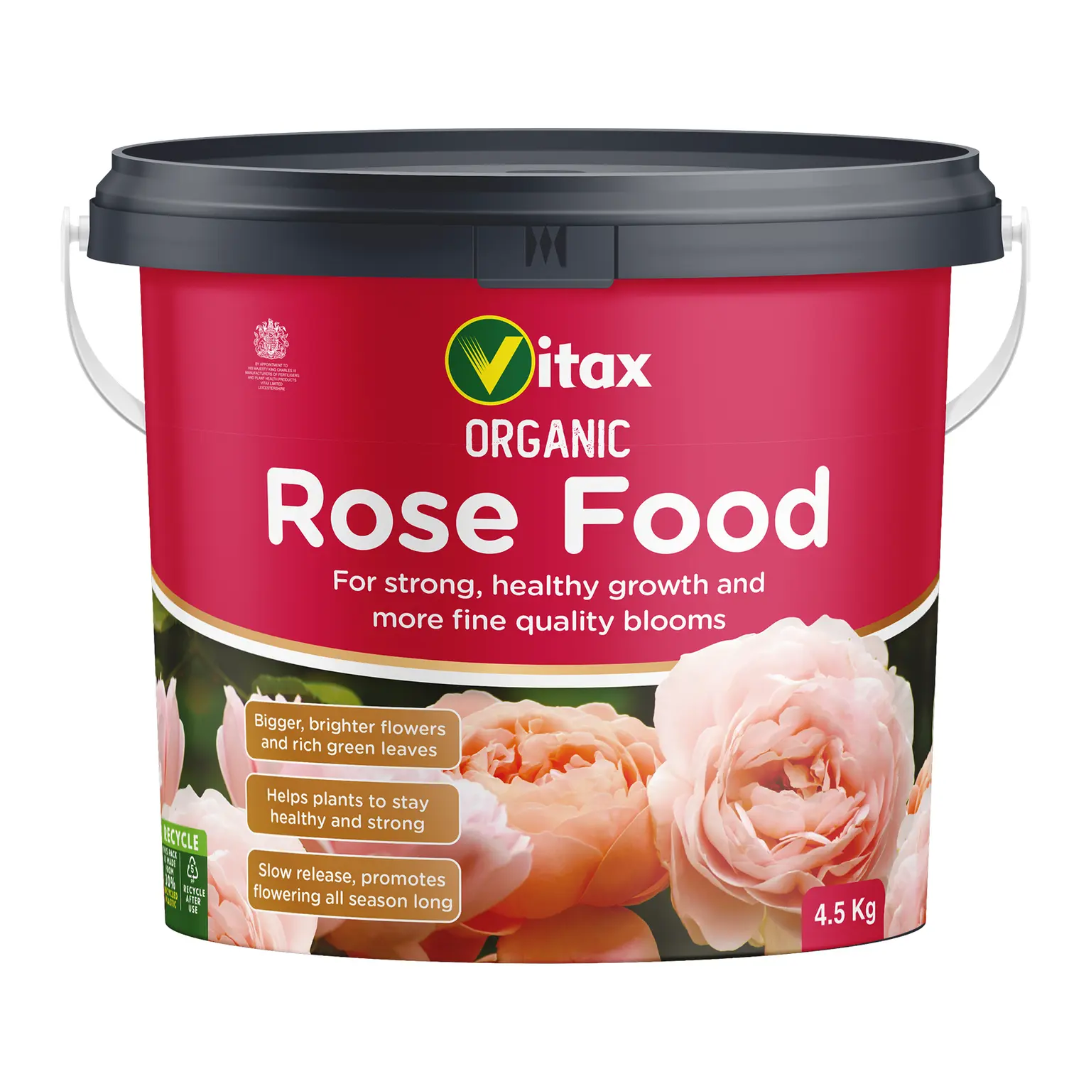 Vitax Organic Rose Food 4.5kg - Cowell's Garden Centre | Woolsington